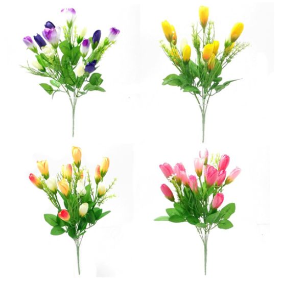 48 X 36cm Mini Crocus Spring Bush - Assorted Colours - Full Box ...