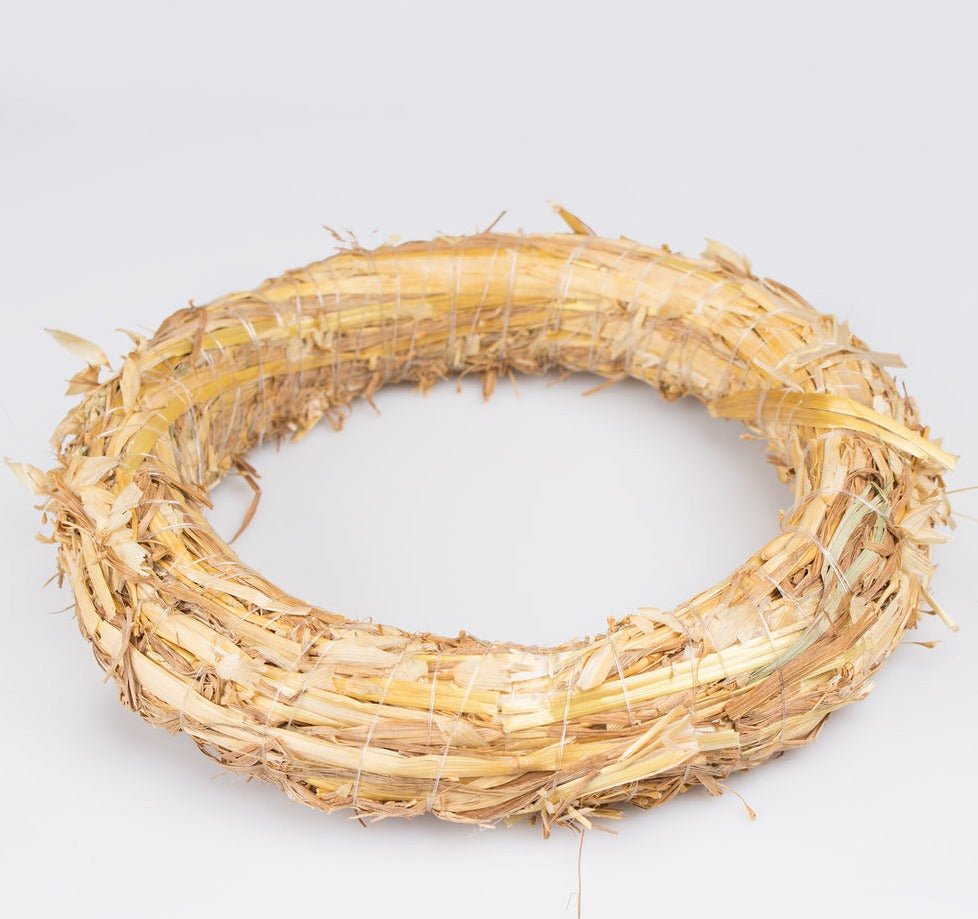 25cm Straw Wreath Ring - Easter Christmas Autumn – Titleys Flowers ...
