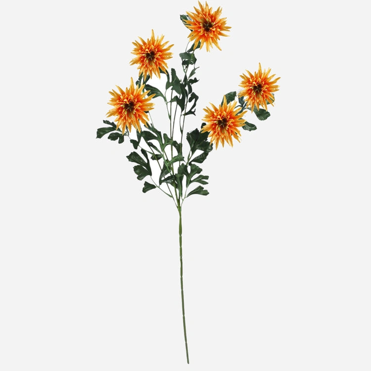 91cm Orange Cornflower - Single Stem - Artificial Flower – Titleys ...