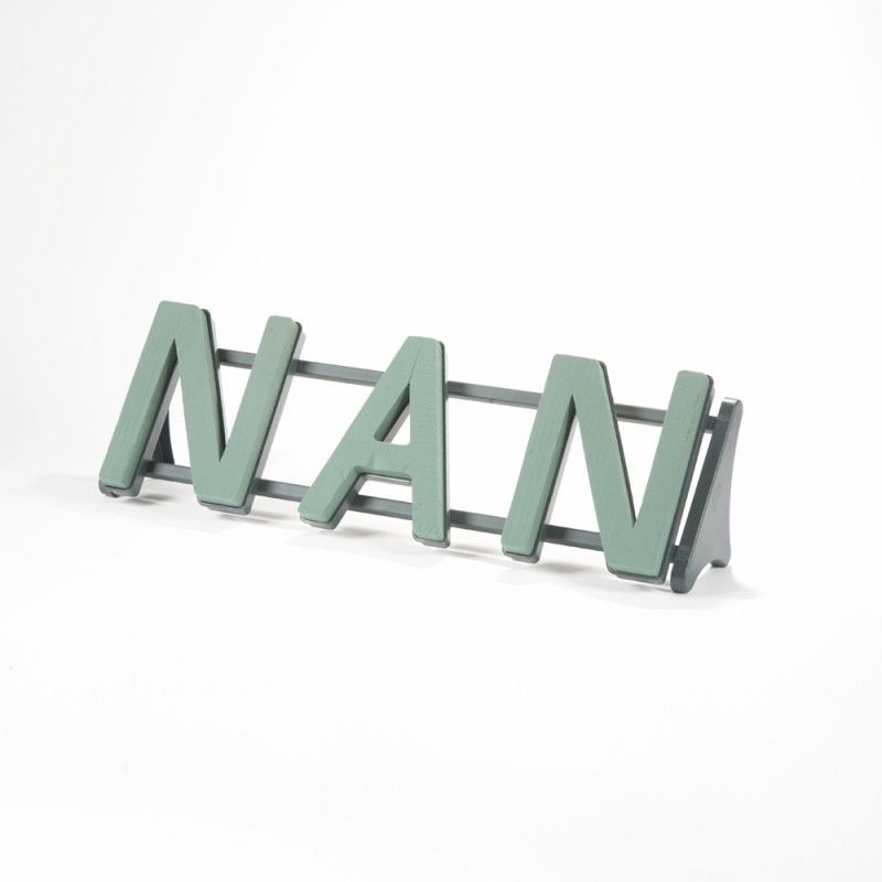 Nan Plastic Backed Letter Frame - Wet Foam - Val Spicer - LARGE ITEM ...